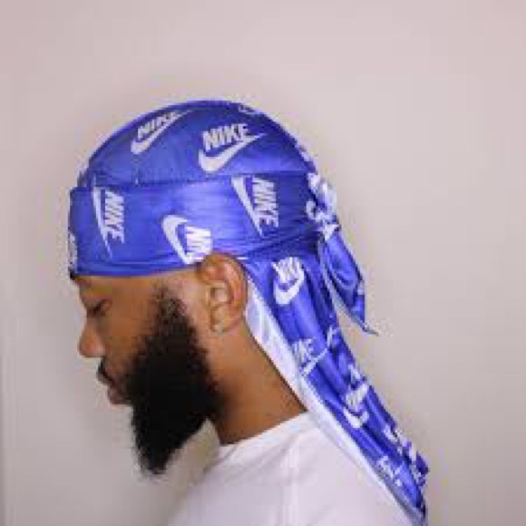 Accessories | Custom High Quality Blue And White Silky Durag Comes ...